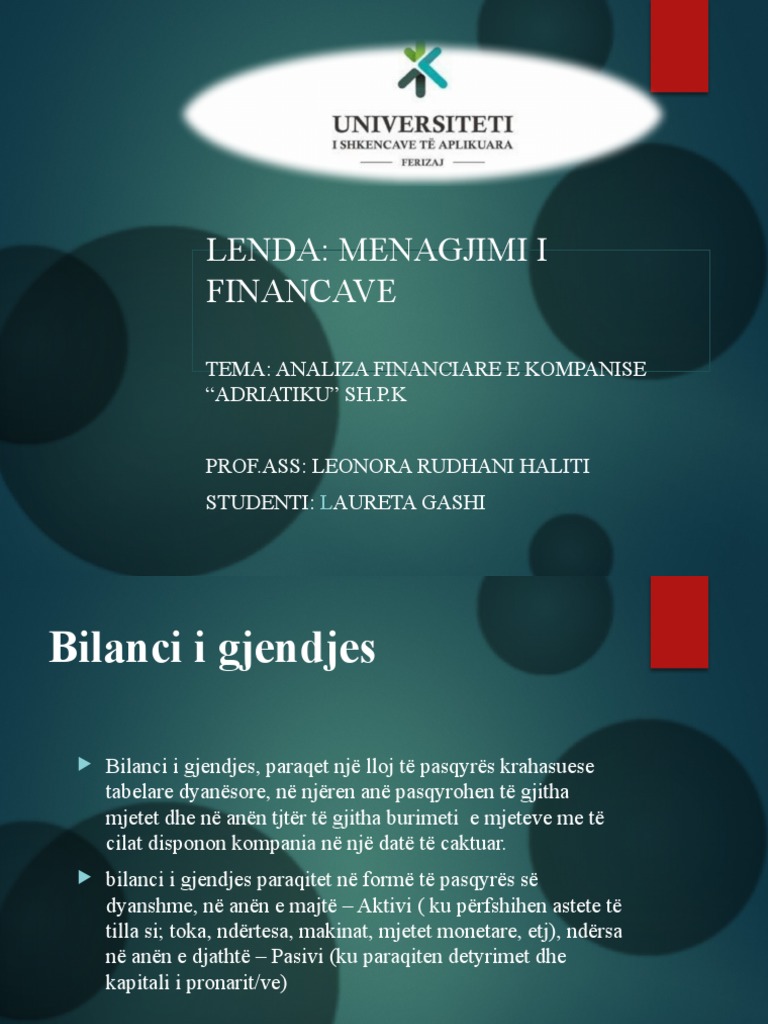 Analiza Financiare | PDF
