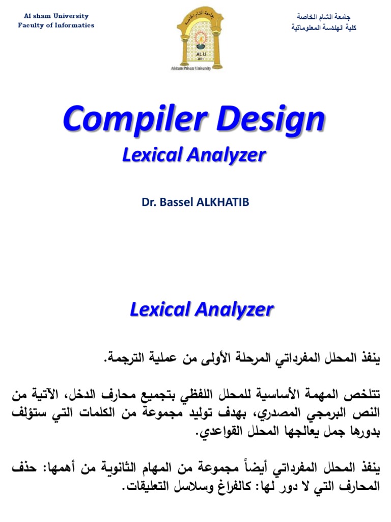 Compilers Thamar Universtiy Lec2 | PDF | Automata Theory | Reserved Word