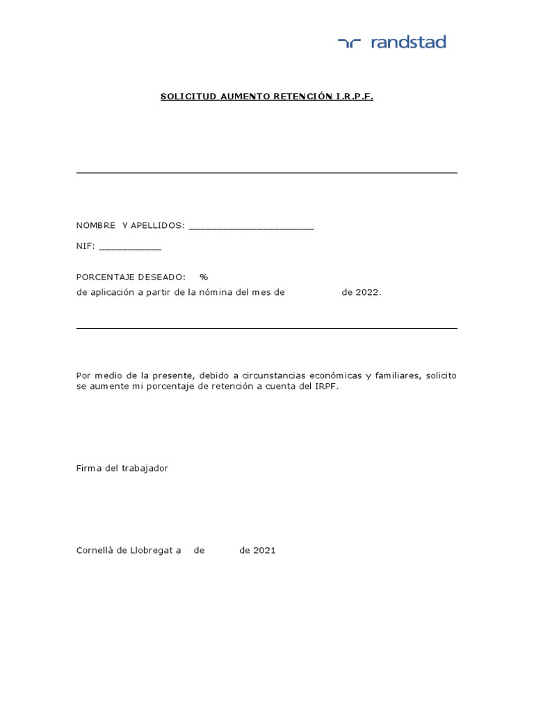 Aumento Irpf Trabajador | PDF