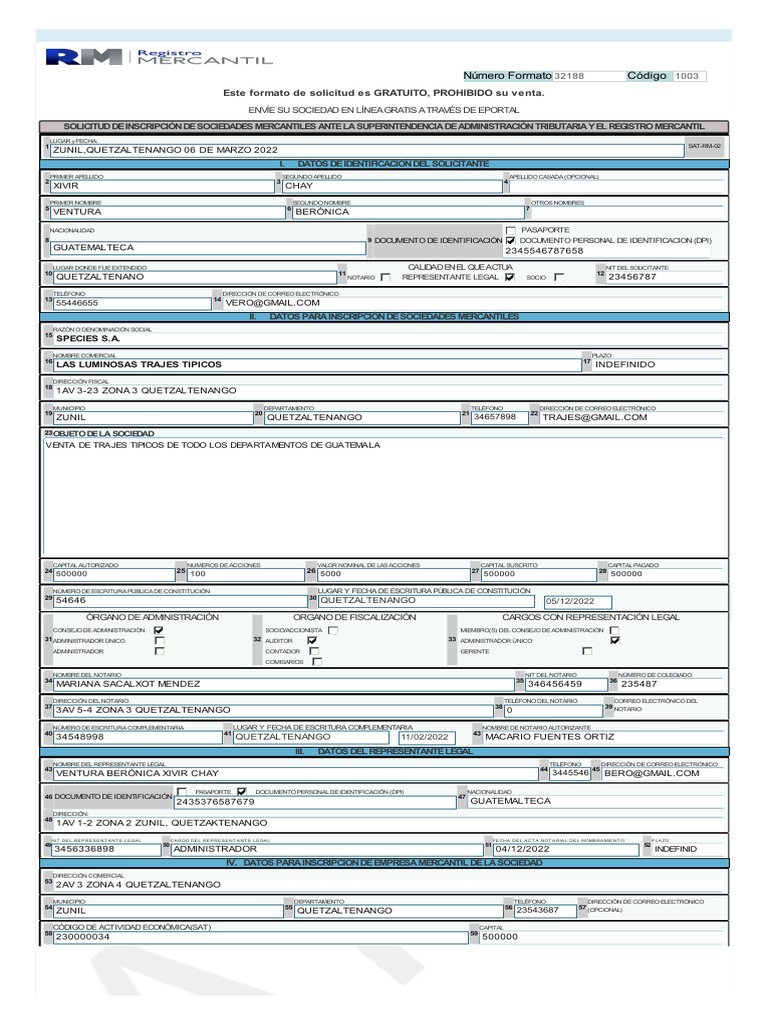 Formato de Solicitud | PDF