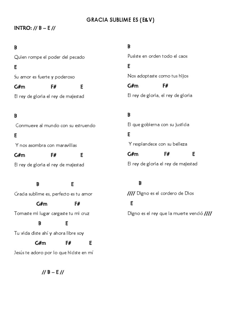 Gracia Sublime Es (E&v) | PDF