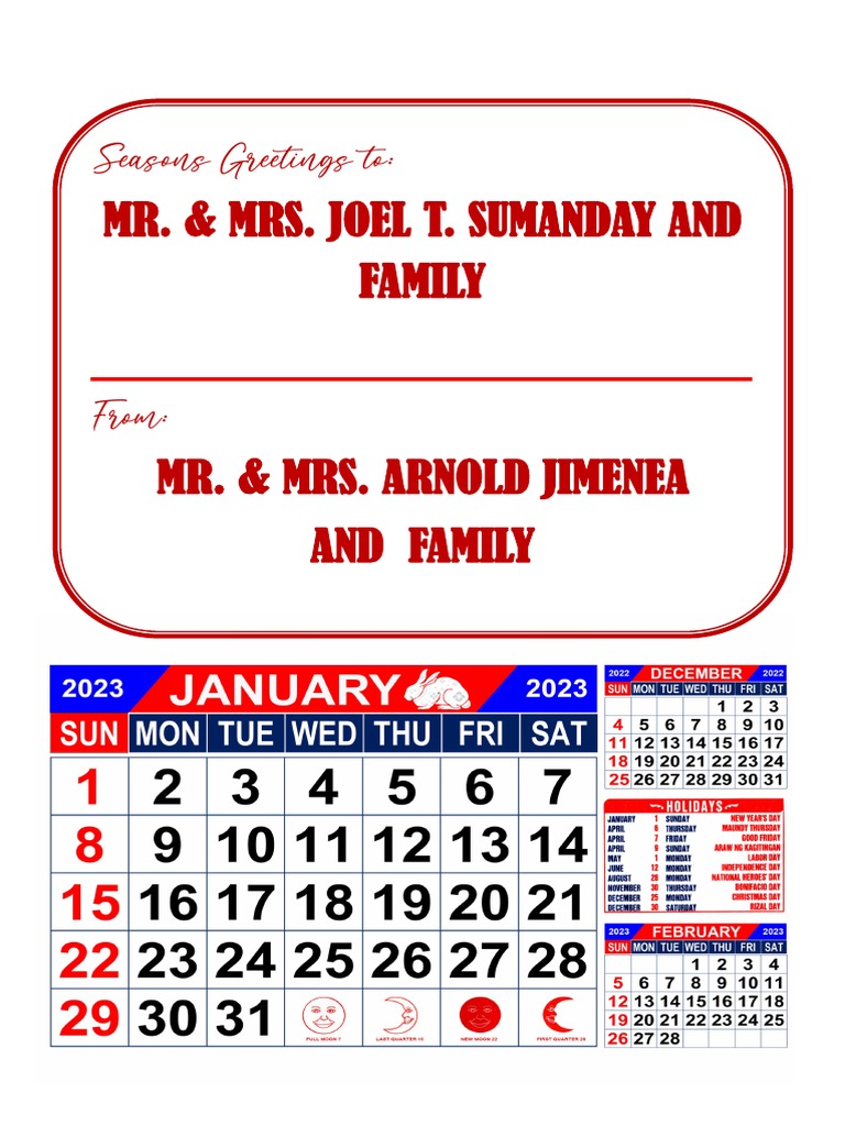 Calendar Format | PDF