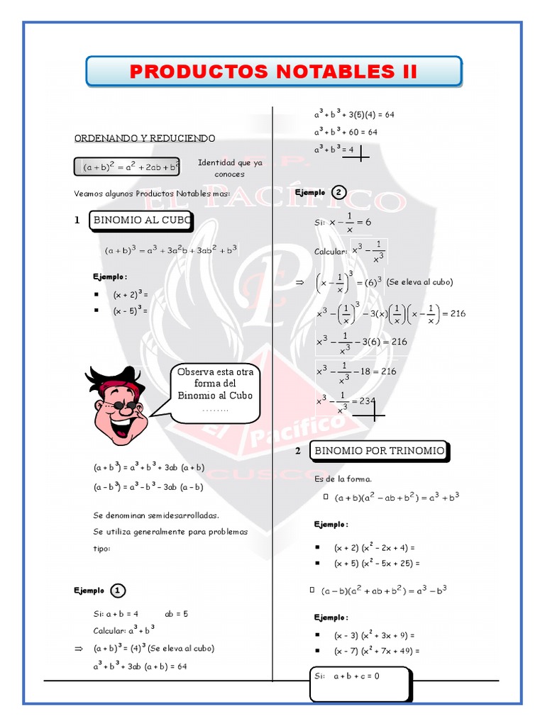 Productos Notables Ii | PDF