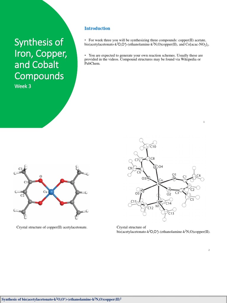 Synthesis of Copper Compounds | PDF | Precipitation (Chemistry) | Chemical Reactions