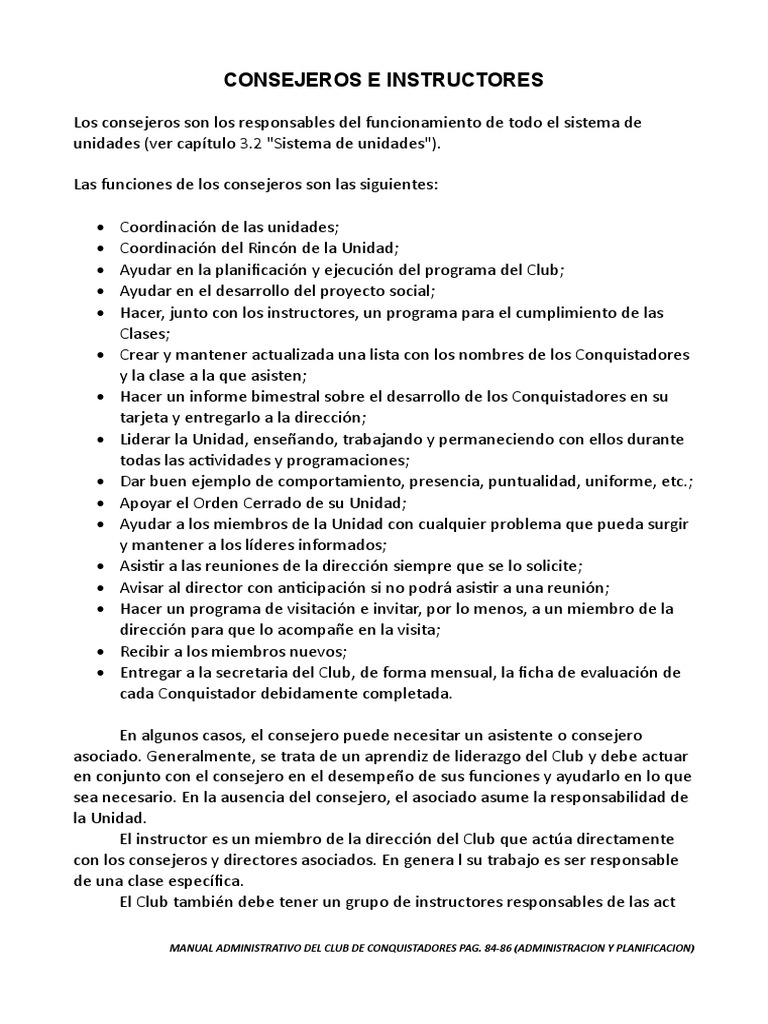 INSTRUCTORES | PDF