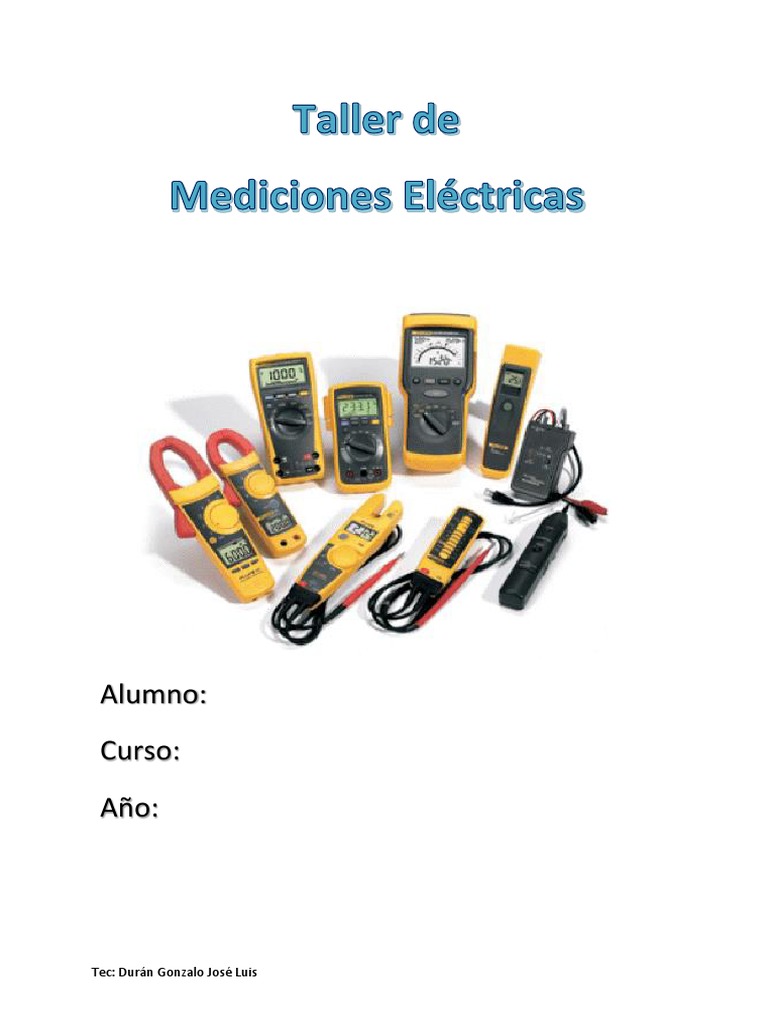 1° Edicion Carpeta Mediciones Electricas | PDF | Corriente eléctrica | Inductor