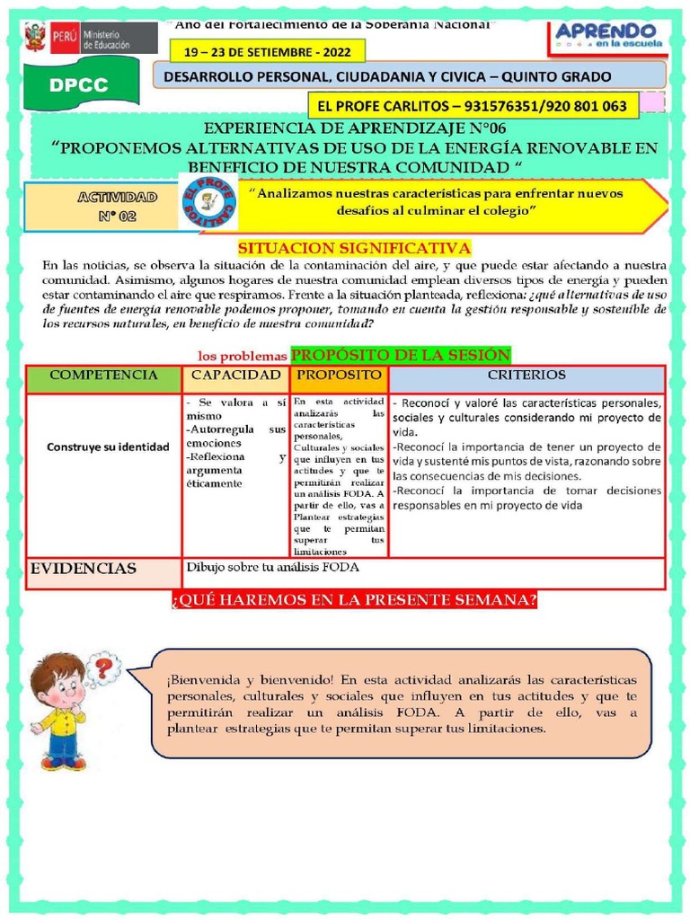 Eda #06 - Actividad #2 - 5° DPCC - 1 | PDF