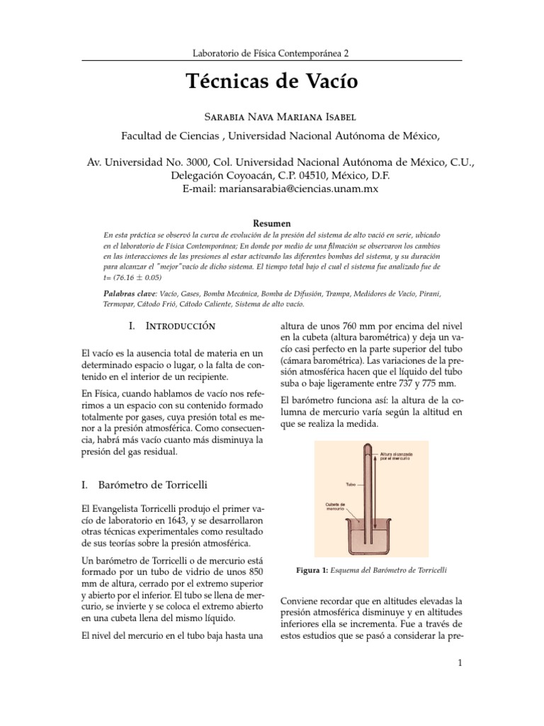 T Cnicas de Vac o | PDF | Vacío | Bomba