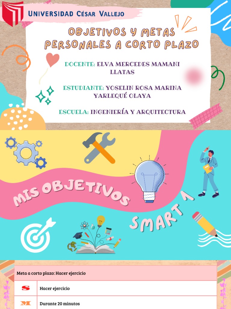 Objetivos y Metas Personales A Corto Plazo | PDF