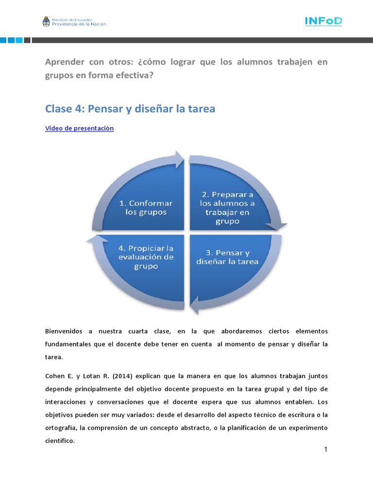 Diseñar Tareas Grupales Efectivas | PDF