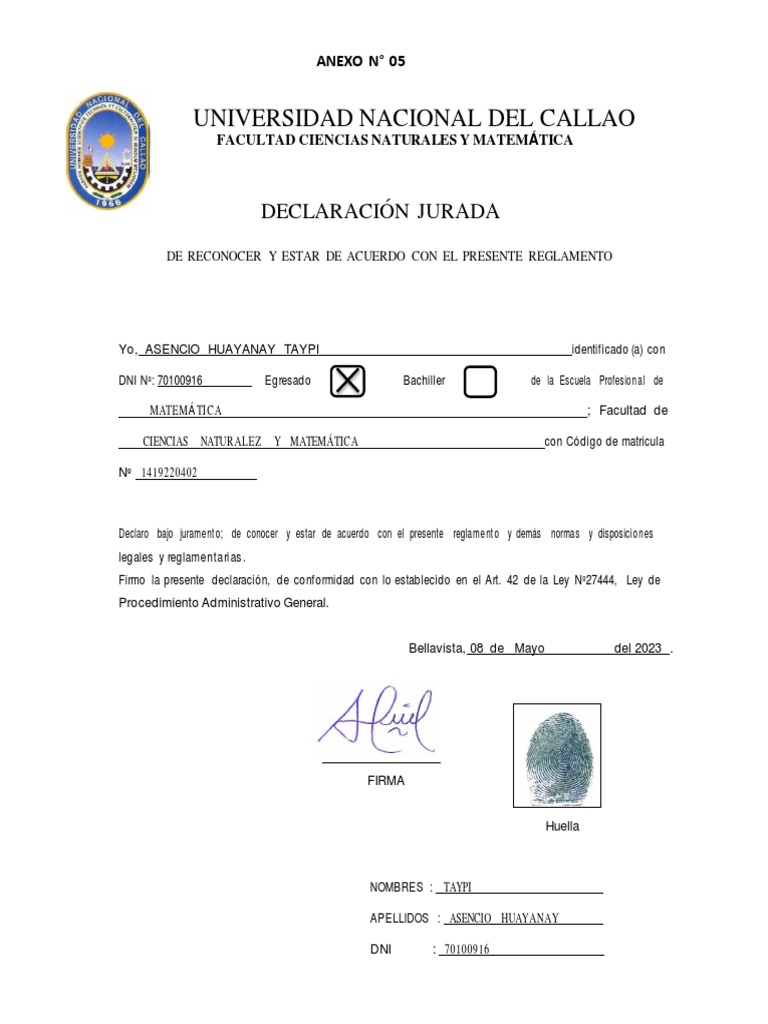 Anexo 05 Asencio PDF | PDF