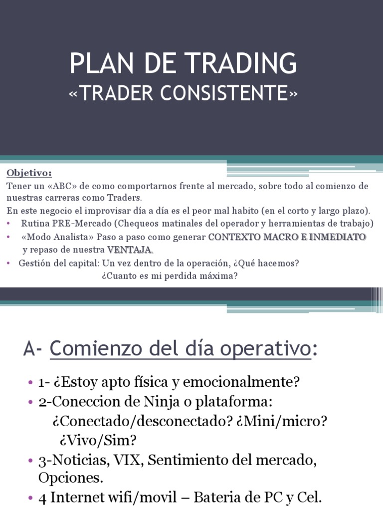 Plan de Trading | PDF
