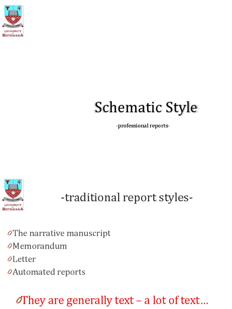 Preparing a professional report -Schematic Report | PDF | Book Design ...