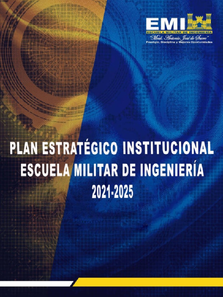 Plan EstratEgico Institucional 2021 2025 Emi | Descargar gratis PDF | Planificación