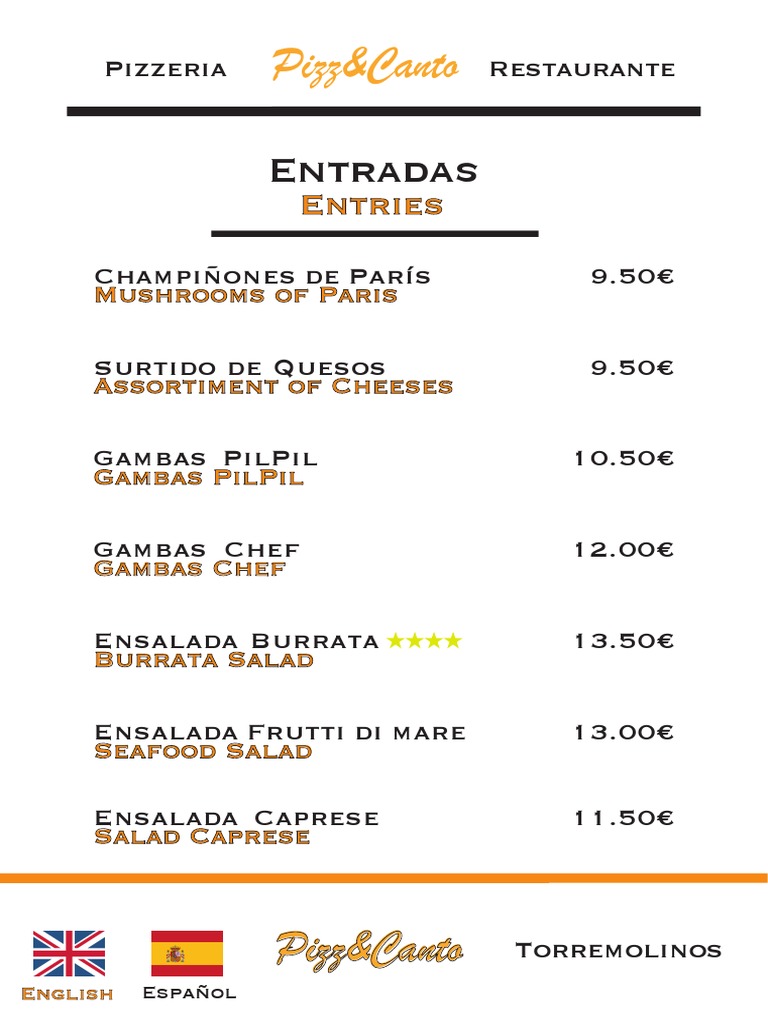 Menu Final Resto BLANCO PDF | PDF | Eruca Sativa | Pizza