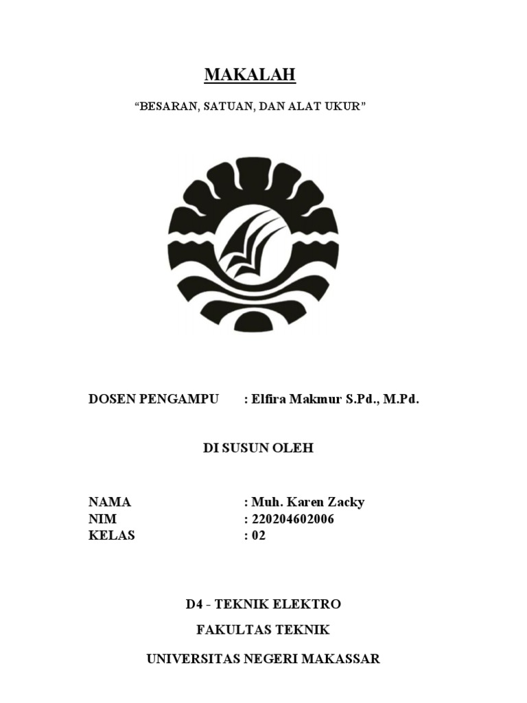 Besaran, Satuan, dan Alat Ukur Teknik Elektro | PDF