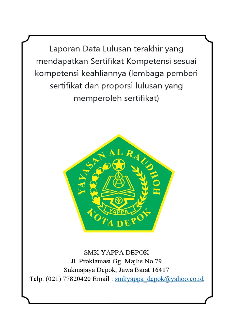 Laporan Data Lulusan SMK Yappa | PDF
