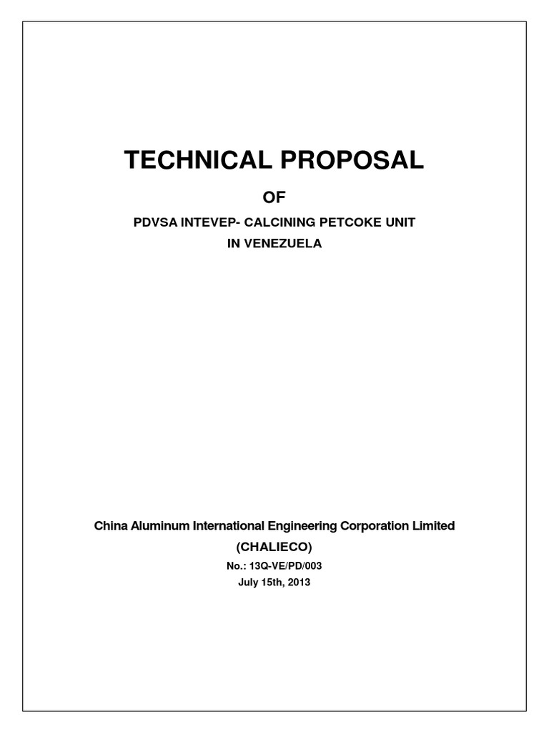 Technical Proposal-Clean Version | PDF | Incineration | Pascal (Unit)