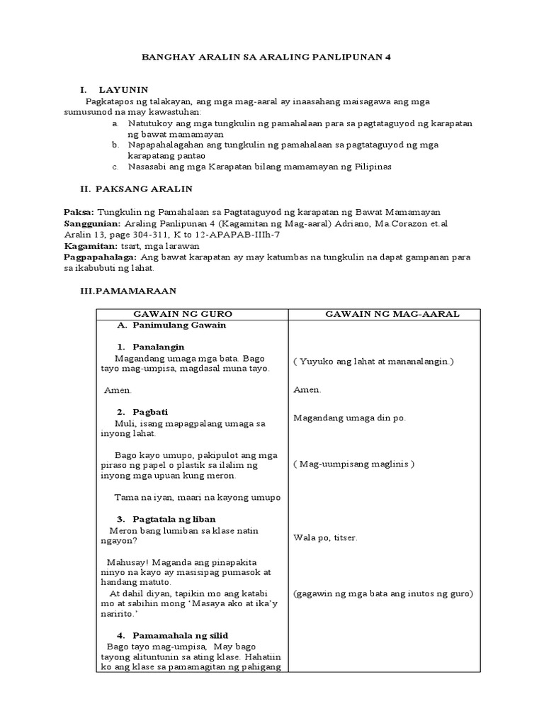 DLP Sa Aral Pan | PDF