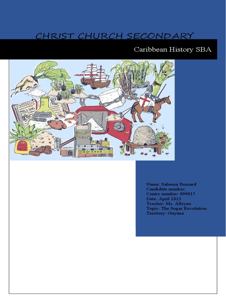 Caribbean History SBA | PDF | Sugarcane | Caribbean