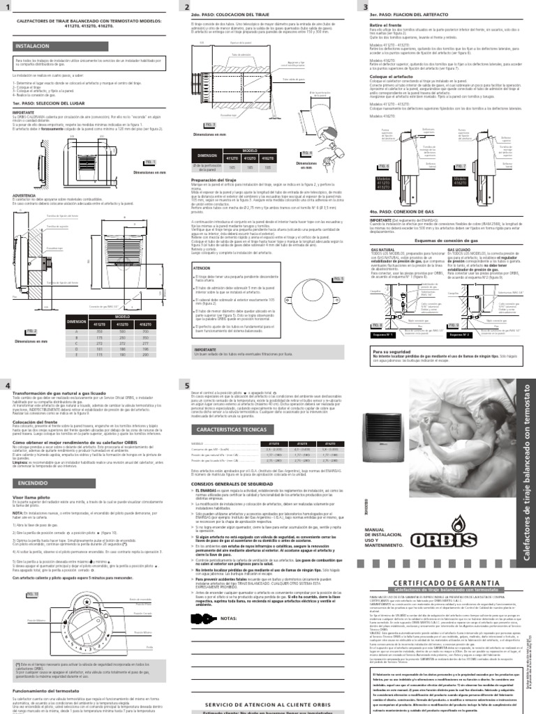 Cal. Tir. Bal. Con Termostato 4112to, 4132to, 4162to-0000000543-Dcm ...