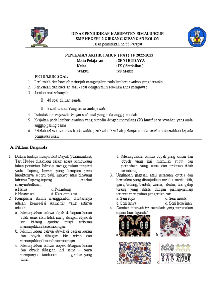 Soal SBD Pat | PDF