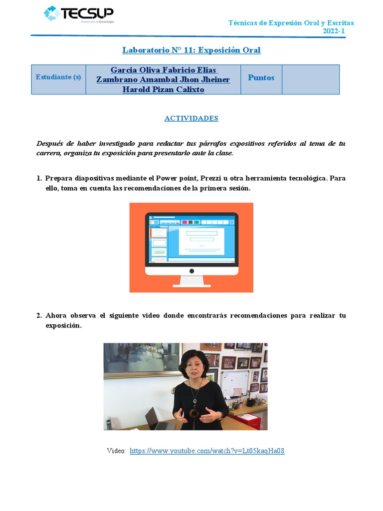 L11 - Exposición Oral | PDF | Crecimiento personal y profesional | Negocios