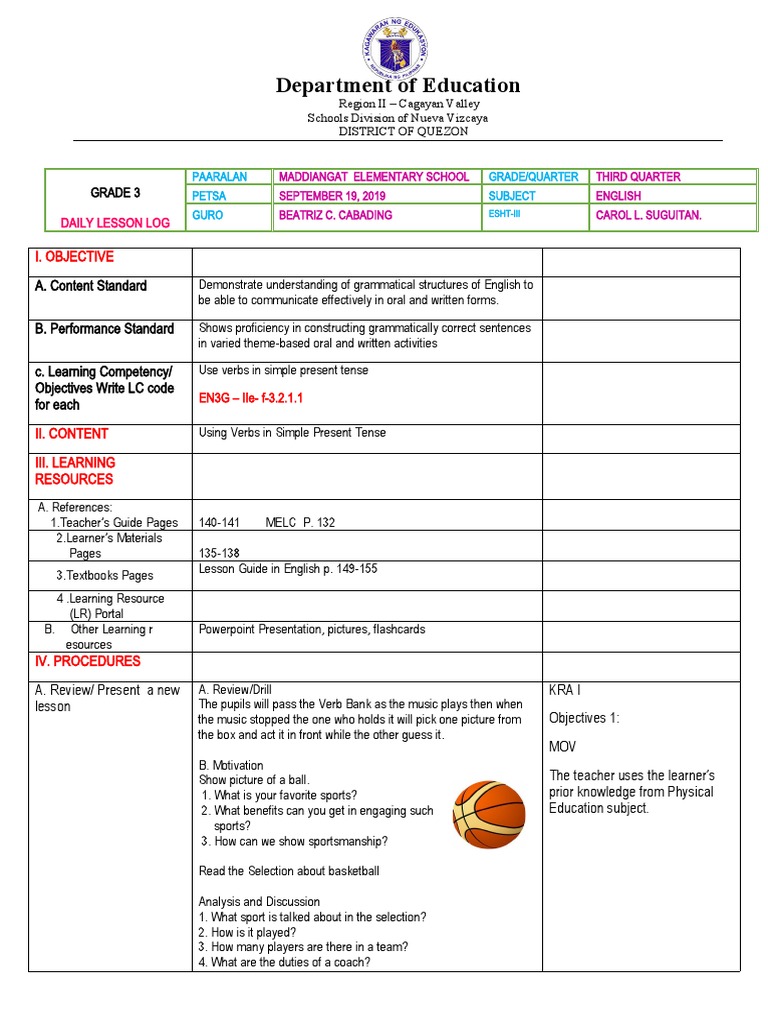 Cot Q2 W-6 English | PDF | Learning | Teachers