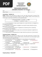 Filipino 8 Fourth Quarter Test | PDF