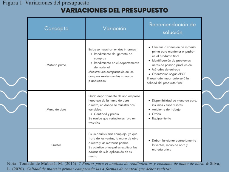 Variaciones Del Presupuesto | PDF