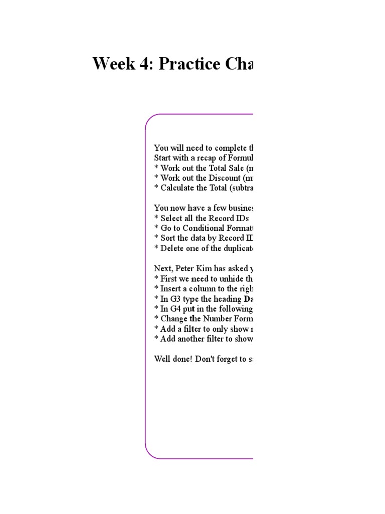 Practice Exercise 5 | PDF | Applied Mathematics Practice Exercise 5 | PDF | Applied Mathematics