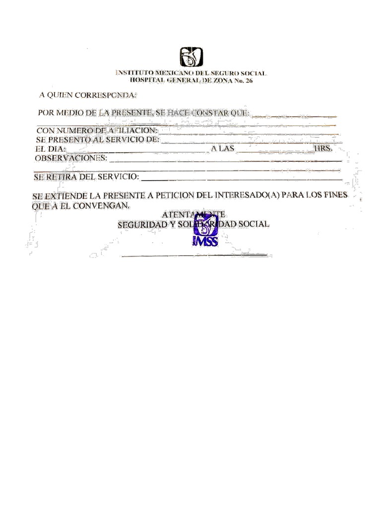 Justificante Imss | PDF