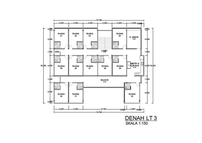 Denah LT 3 | PDF