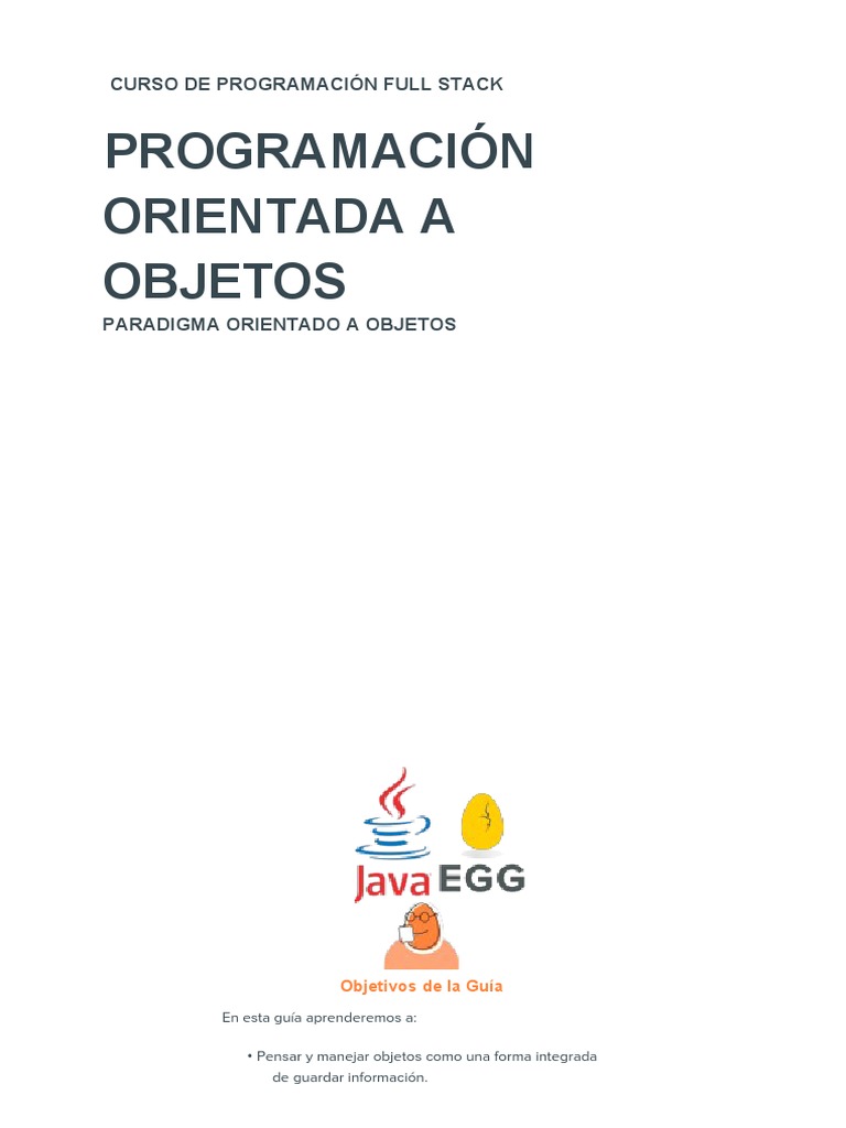 6 - Guía POO | PDF | Objeto (informática) | Programación