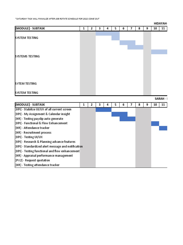 Business Analyst Task Planning and Tracking for February 2022 | PDF ...