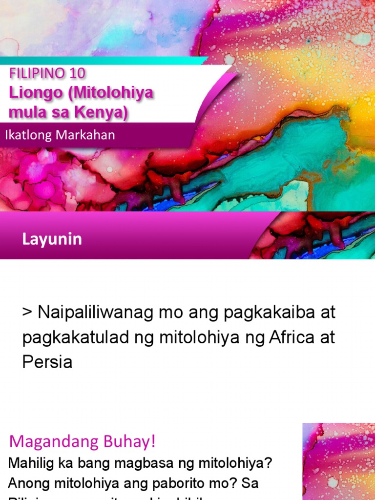 Mitolohiyang Liongo | PDF