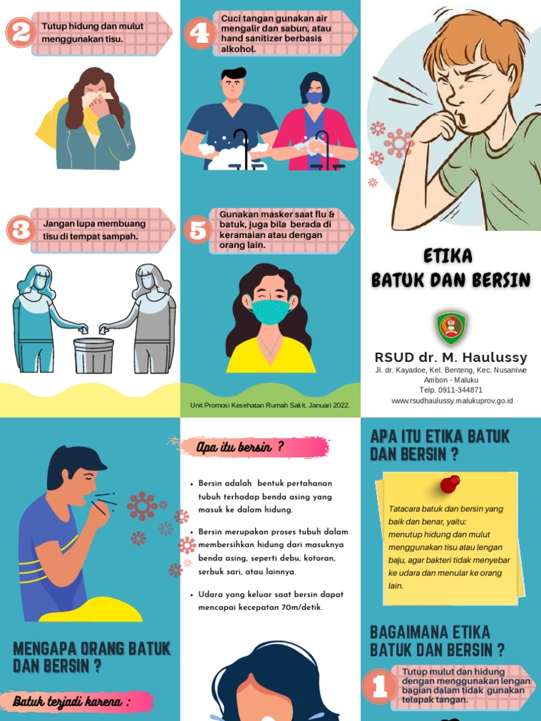 Leaflet - Etika Batuk & Bersin 02 - RSUD Dr. M. Haulussy | PDF