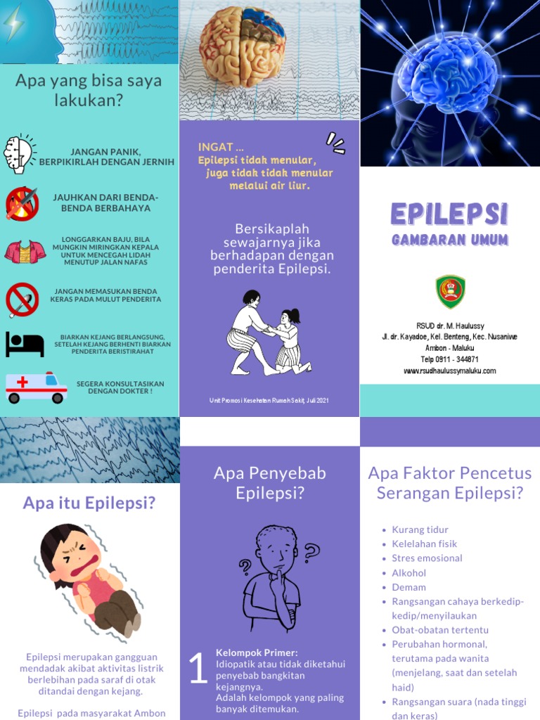 Leaflet - Epilepsi Gambaran Umum - RSUD Dr. M. Haulussy | PDF