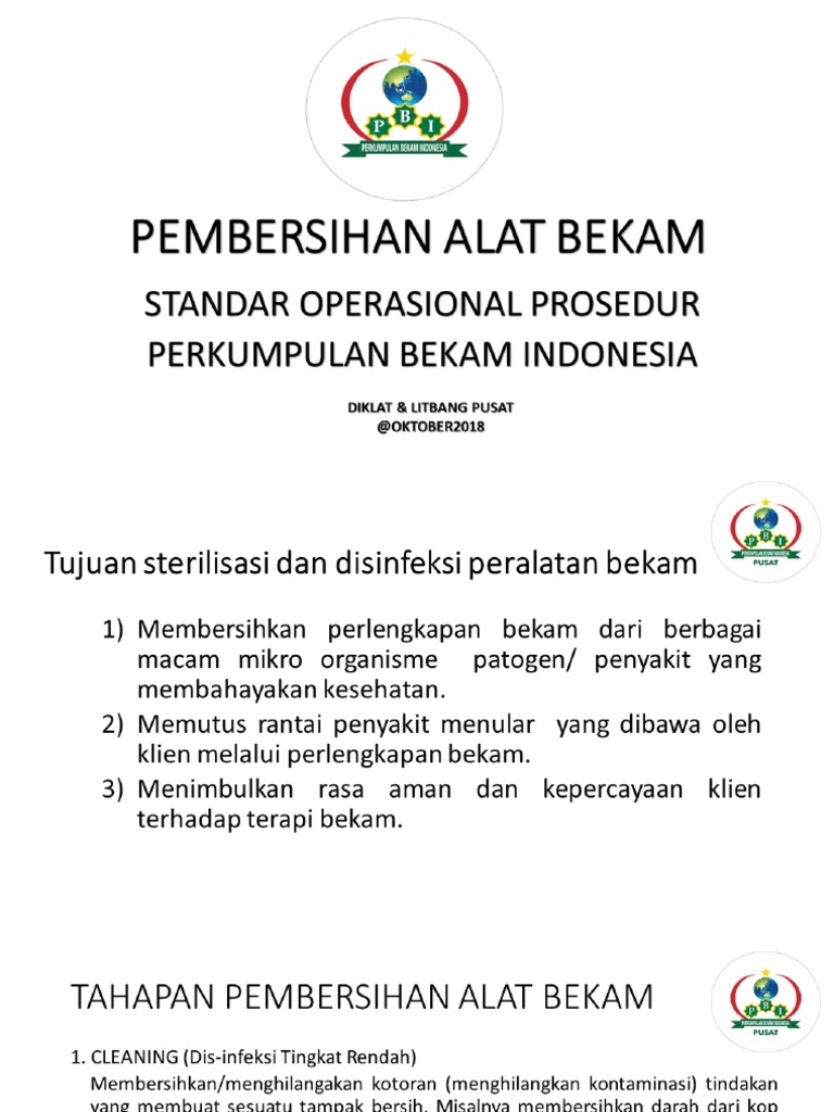 TFT UPGRADE SOP PEMBERSIHAN ALAT BEKAM PBI | PDF