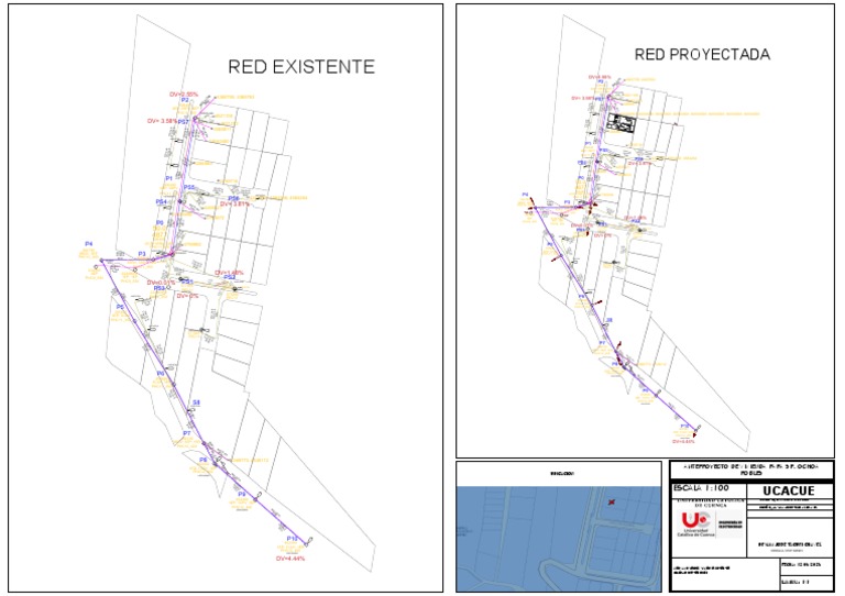 Red Existente Proyectada Final PDF | PDF