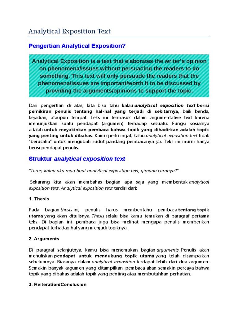 Materi_Analytical Exposition Text_XI.pdf | PDF