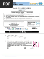 Soal Final Provinsi Kmsi Matematika Level 1 | PDF