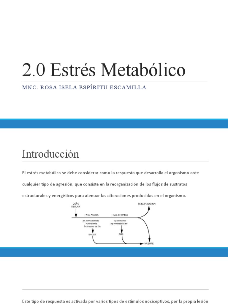 Estrés Metabólico y Hipercatabolismo | PDF