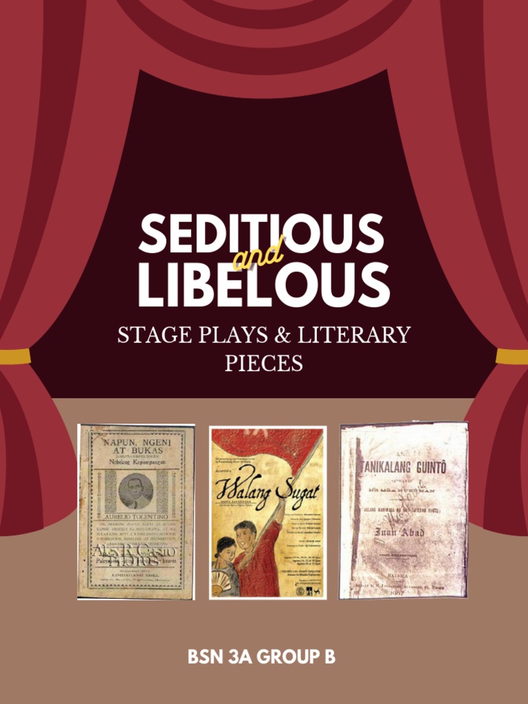 Seditious Stage Plays & Literary Pieces | PDF | Philippines