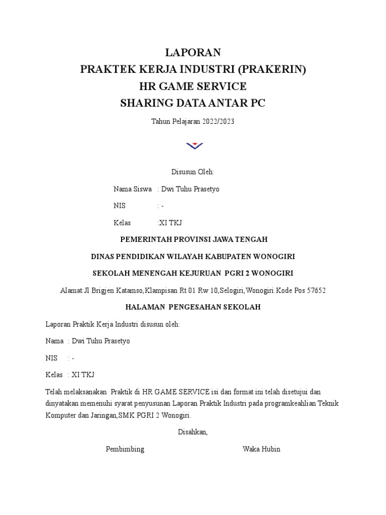 Laporan PKL Risma | PDF