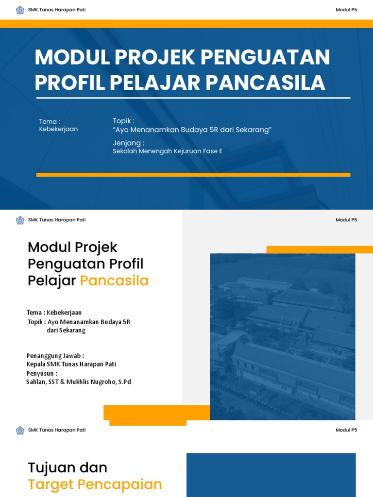 Modul Projek - Ayo Menanamkan Budaya 5R dari Sekarang - Fase E.pdf | PDF