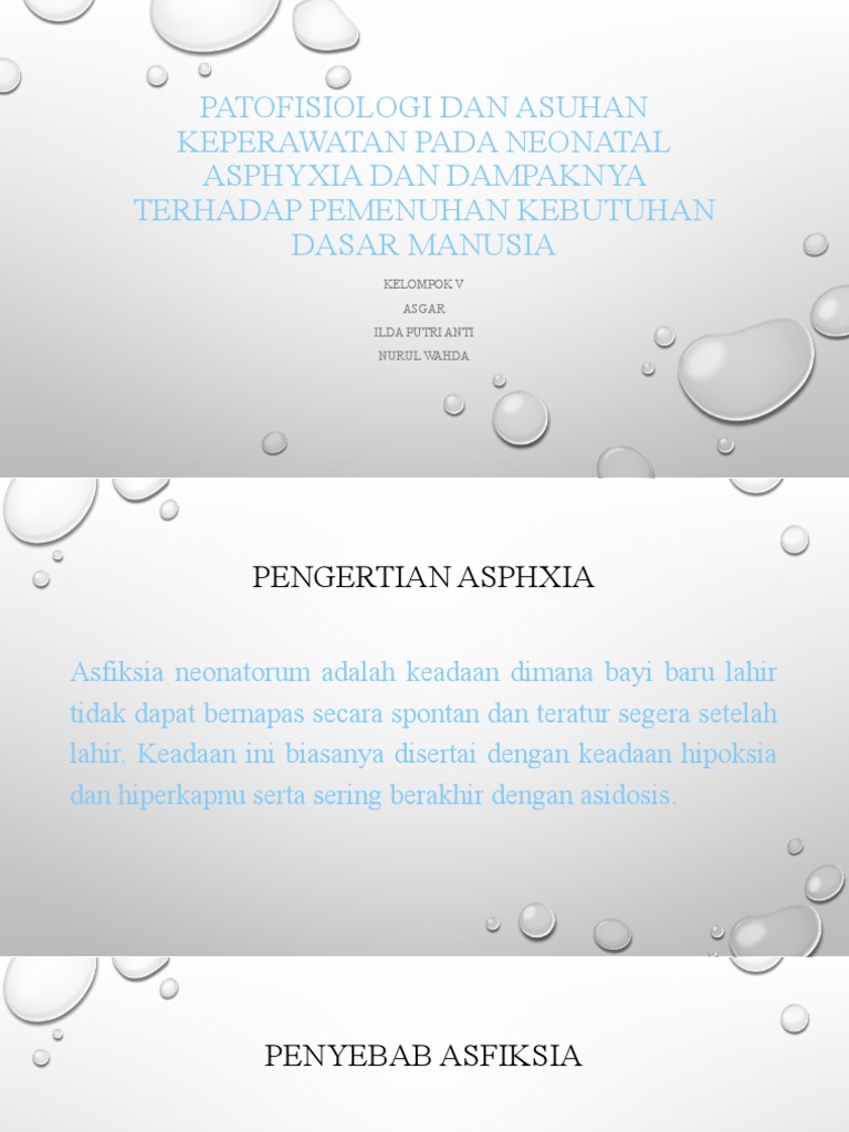 Patofisiologi Dan Asuhan Keperawatan Pada Neonatal Asphyxia Dan | PDF
