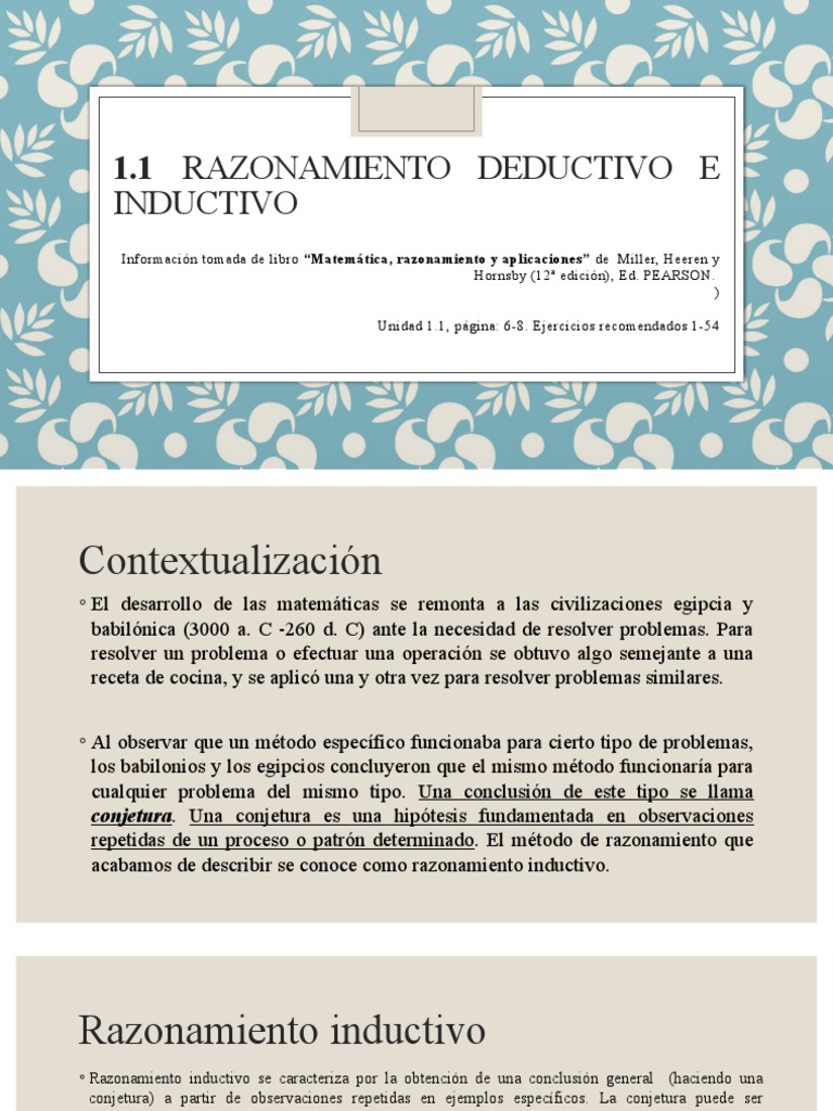 Razonamiento Inductivo y Deductivo | Descargar gratis PDF | Razonamiento deductivo ...