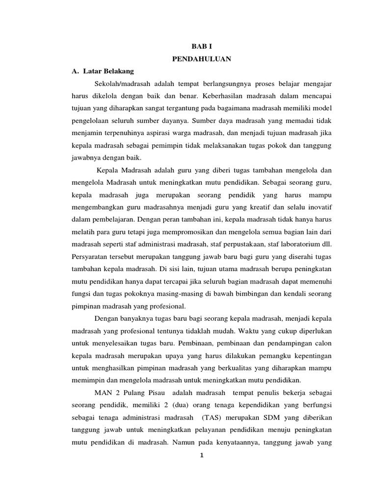 Makalah I Rencana Tindak Kepemimpinan | PDF