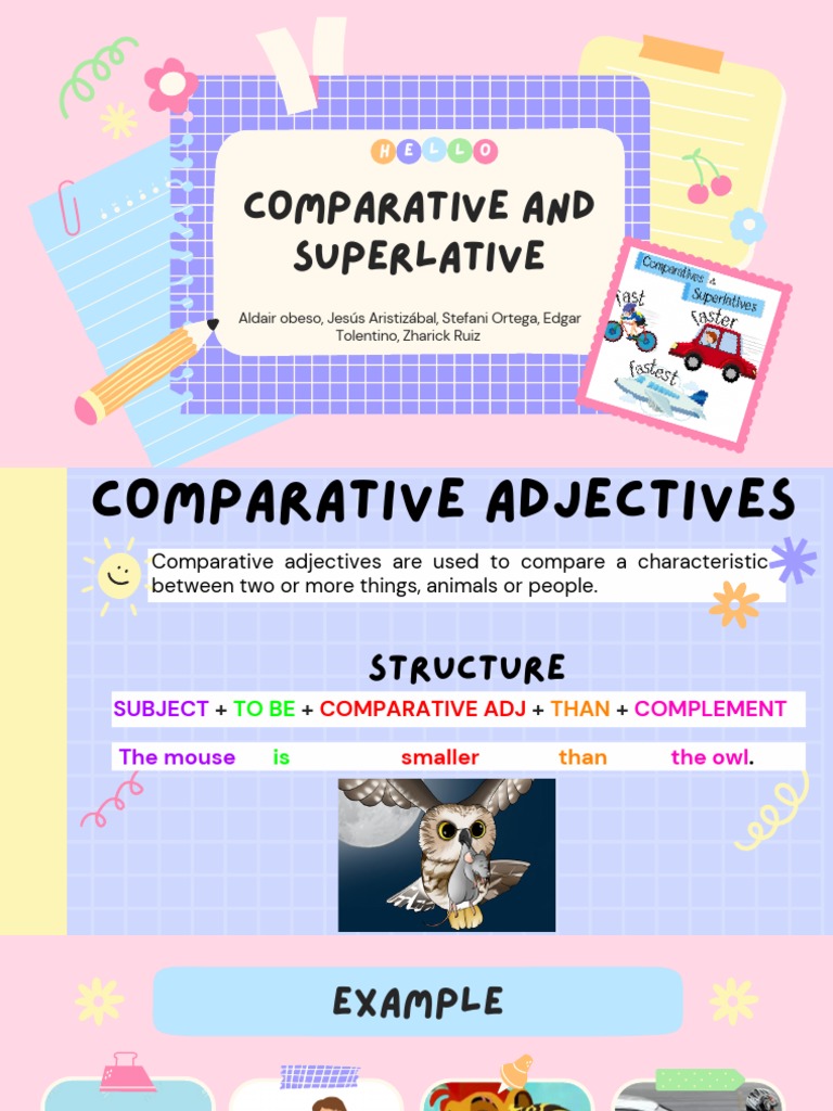 Comparative and Superlative | PDF | Adjective | Semantic Units